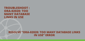 Optimizing ORA-02020: Enhancing Your Database Experience