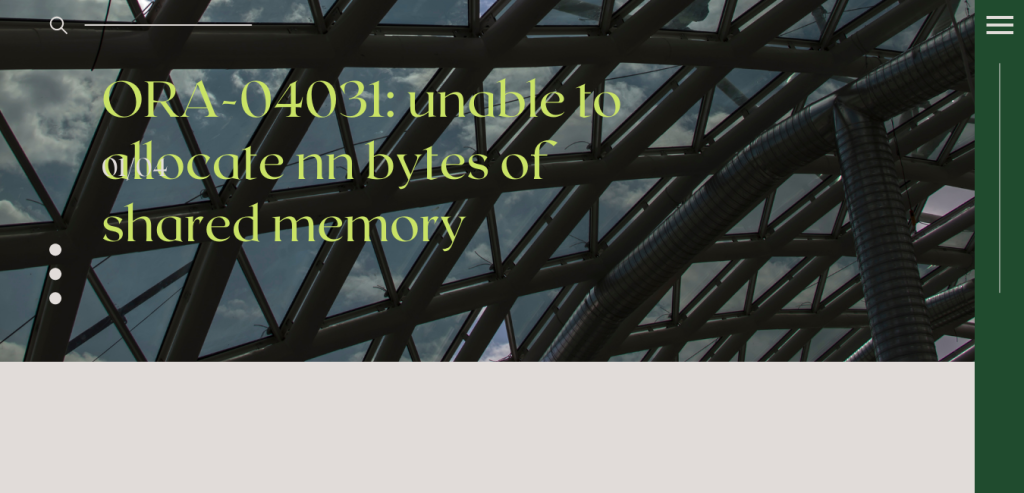 Ora 04031 Unable To Allocate Nn Bytes Of Shared Memory Learnomate Technologies