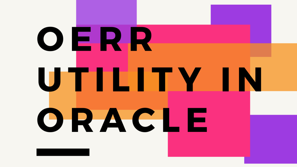 ORA-27101: shared memory realm does not exist – LearnoMate Technologies