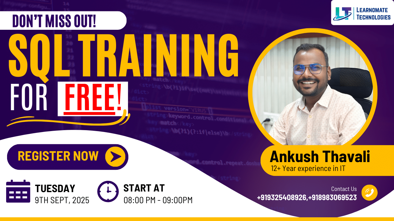 Free SQL Webinar– Learn SQL Basics and Advanced Skills - Learnomate Technologies